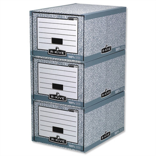 Fellowes Bankers Box System Storage Drawer Grey and White 01820 - Hunt ...