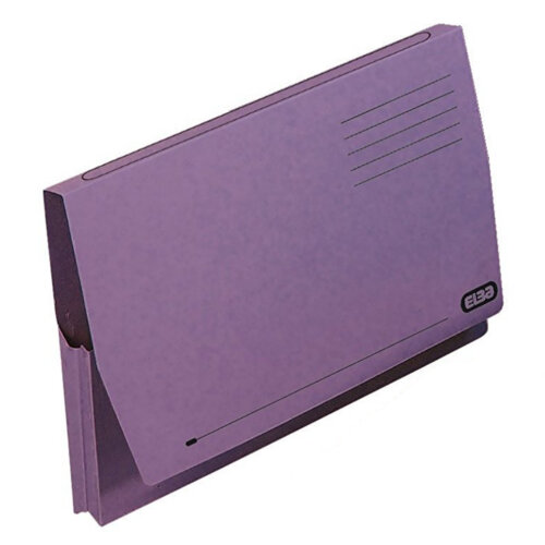 Elba Document Wallet Full Flap Foolscap Mauve Pack of 50 - Hunt Office ...