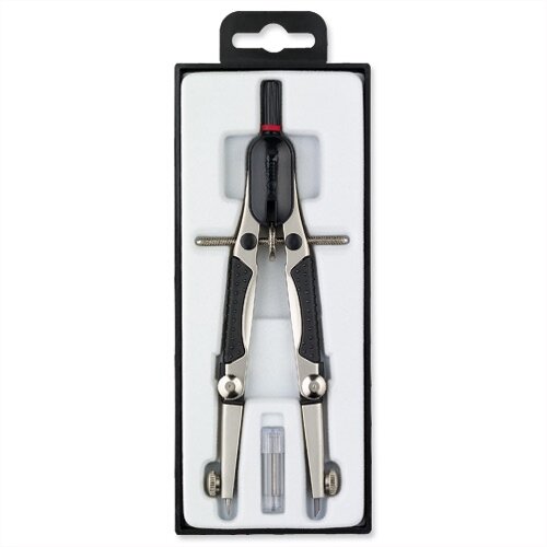 Rotring Master Bow Compass 2 Hinged Legs Pivot 4.0mm Length 17cm - Hunt ...