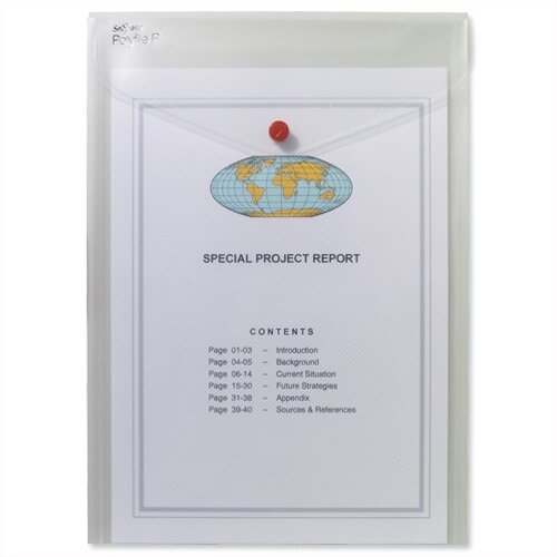 Snopake Polyfile P A4 Wallet File Portrait Clear Pack 5 - Hunt Office ...