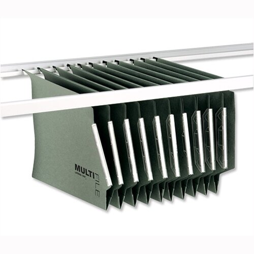 Rexel Multifile Lateral 330mm File 15mm V-Base Green Pack 50 - Hunt ...