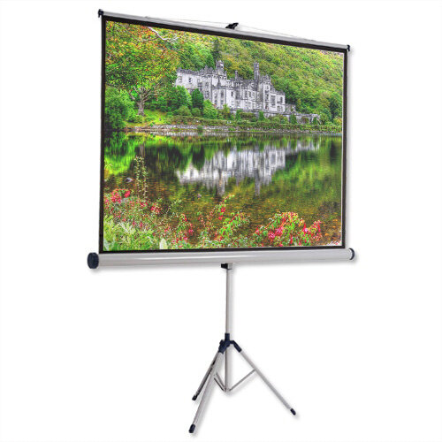 Nobo Tripod Projector Screen DLP LCD 2 x 5m Black-Bordered 4:3 Format ...