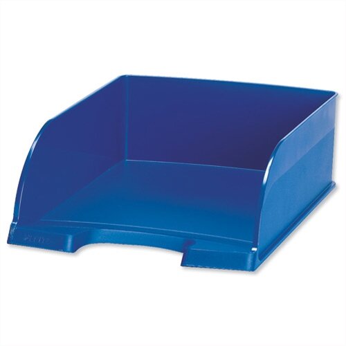 Plus Jumbo Blue Letter Tray Deep Sided Leitz Pack of 4 - Hunt Office ...