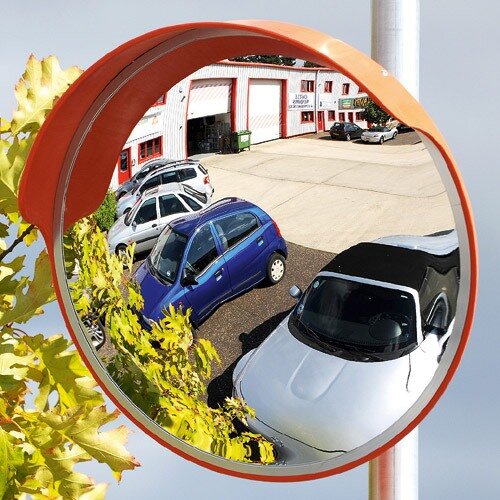 Outdoor Security Mirror Durable Polycarbonate Steel Mounting Plates ...