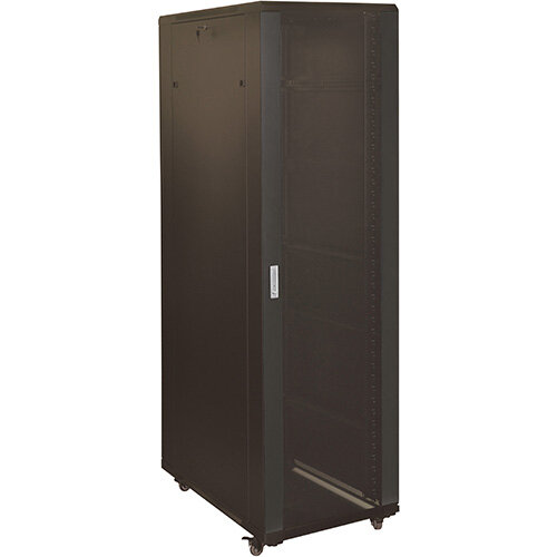37u Black 600mm Wide x 800mm Deep Data Cabinet - Hunt Office Ireland