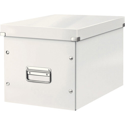 Leitz Box Click & Store Cube Large Storage Box White - Hunt Office Ireland