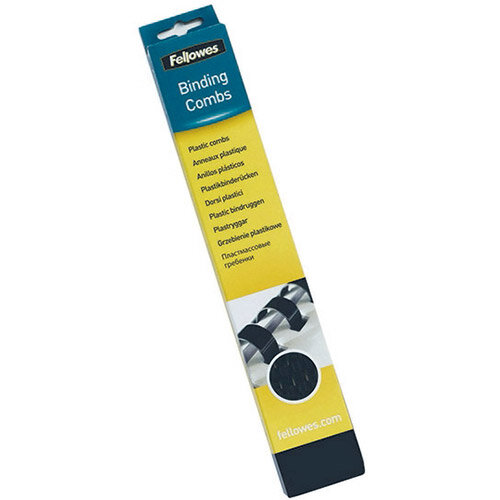 Fellowes Black A4 Binding Combs 16mm Pack of 100 - Hunt Office Ireland