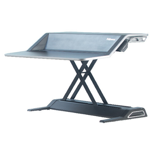 Fellowes Lotus Sit Stand Desktop Workstation Black 0007901 - Hunt ...