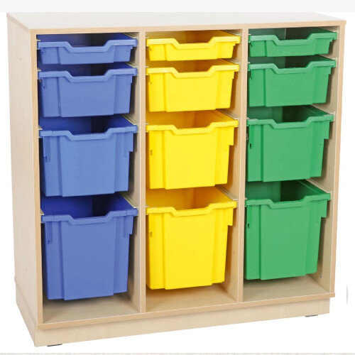 Tray Storage Large Cabinet For Plastic Container 3 Jumbo, 3 Big, 3 Deep ...