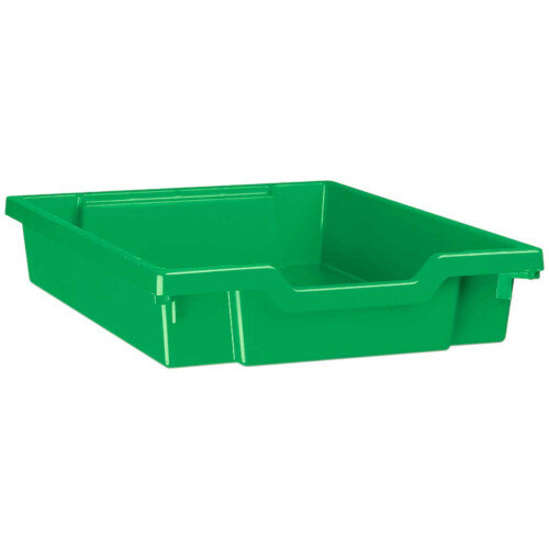 Shallow Container Green 75mm Deep - HuntOffice Ireland
