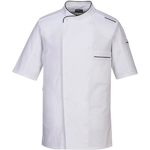 Portwest C735 Surrey Short Sleeve Chef Jacket White Small - Hunt Office ...