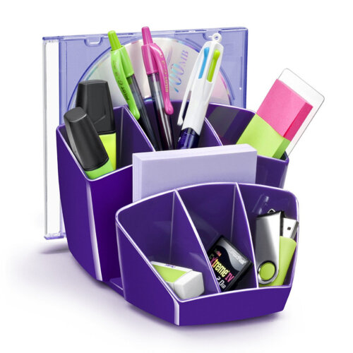 Ceppro Gloss Desk Tidy Purple Purple - Hunt Office Ireland