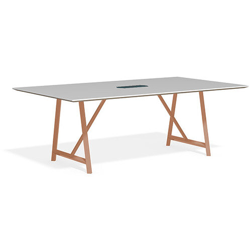 Frovi RELIC Bench Table With Power Module & Vintage Copper Frame ...