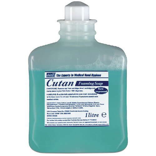 Deb Cutan Foaming Hand Wash Soap 1 Litre Cartridge CUF39P - Hunt Office ...