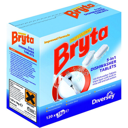 Bryta 5 in 1 Dishwasher Tablets 120tb (Pack of 4) 7519448 - Hunt Office ...