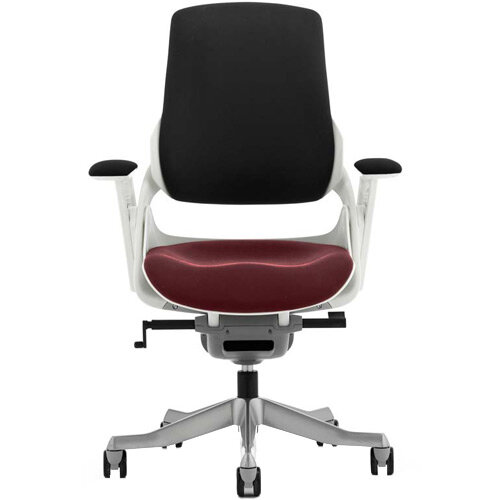 Zure High Back Executive Office Chair Black Back & Chilli Red Seat ...