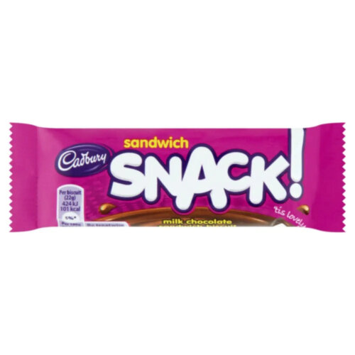 Cadbury Snack Sandwich Chocolate Snack Bars 22g (Pack of 60) MZ658470 ...