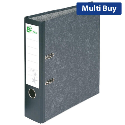 5 Star Eco Lever Arch File A4 Recycled 70mm Cloud Effect - Hunt Office ...