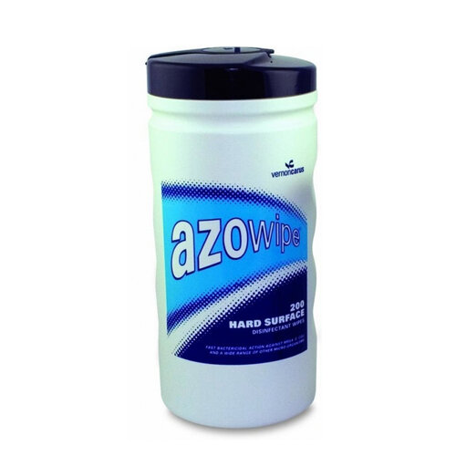 AZO Hard Surface Disinfectant Wipes Tub of 200 1601017 - Hunt Office ...