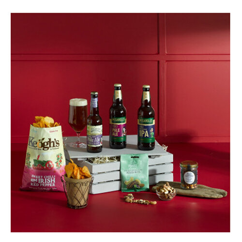 Irish Craft Beer & Snacks Gift Crate - Hunt Office Ireland