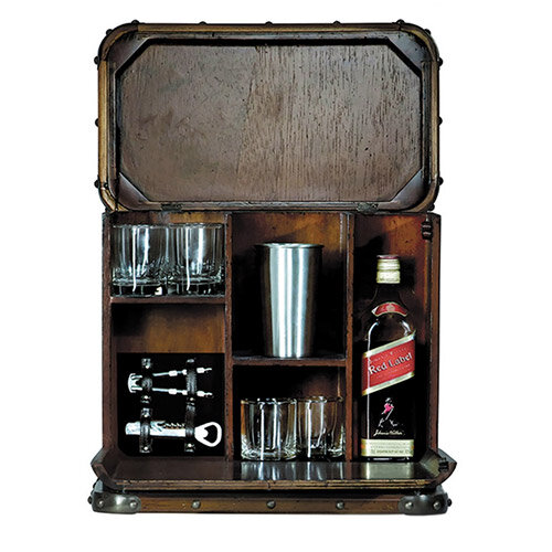 Victorian Picnic Mahogony Bar Box at Hunt Office Ireland