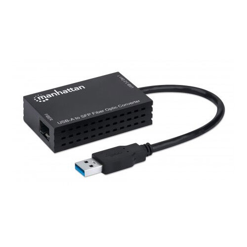 Manhattan USB-A to SFP Fibre Optic Converter, 5 Gbps (USB 3.2 Gen1 aka ...
