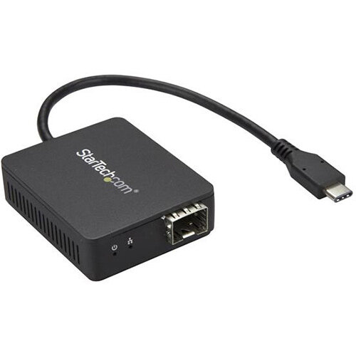StarTech.com USB-C to Fiber Optic Converter - Open SFP, Wired, USB Type ...