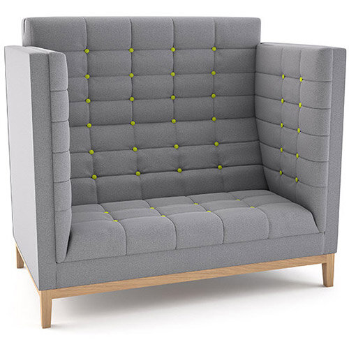Frovi JIG HIGH 2 Seater Sofa With Natural Oak Frame H1470xW1520xD760mm ...