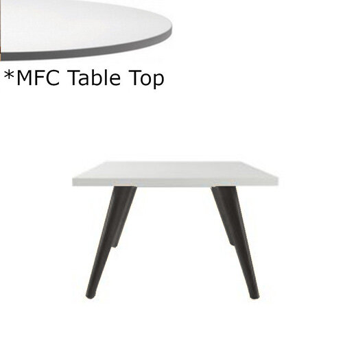 Frovi JIG Square Coffee Table With Black Oak Frame & MFC Top ...