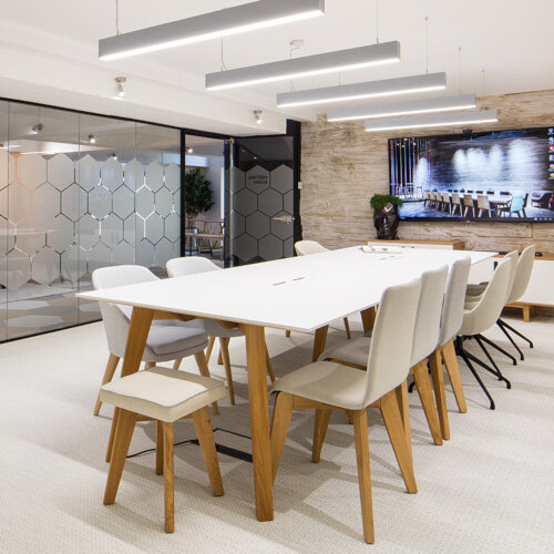 Jig Social Meeting Tables with Hand Crafted Solid Oak Frame ...