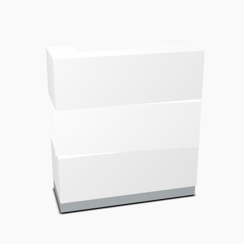 Zen Modern Design Small Reception Desk White Pastel W1135mm - Hunt ...