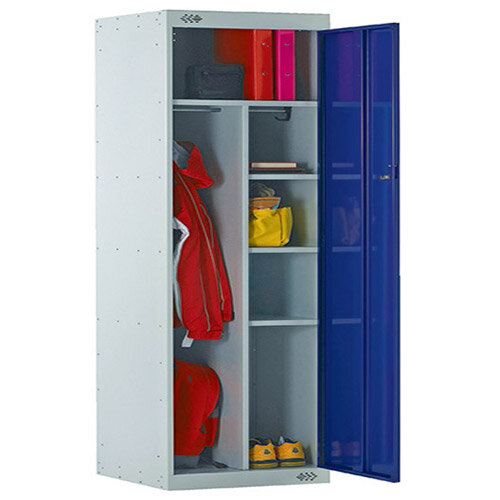 Multi-Compartment Uniform Locker Grey & Blue MC00103 - Hunt Office Ireland