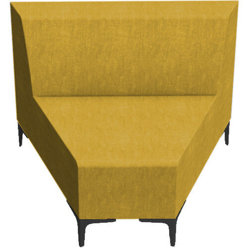 Frovi HUDDLE MODULAR Low Seating 45 Degree Bend Unit With Black Feet ...