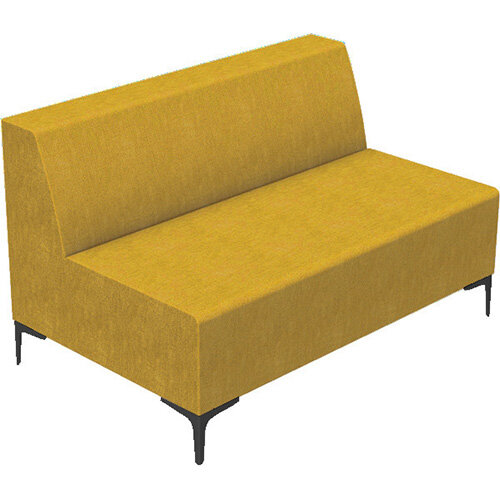 Frovi HUDDLE MODULAR Low Seating 2 Seater Unit With Black Feet ...