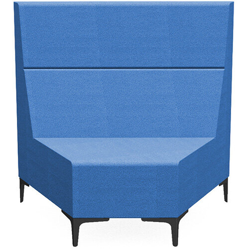 Frovi HUDDLE MODULAR Medium Seating 30 Degree Bend Unit With Black Feet ...