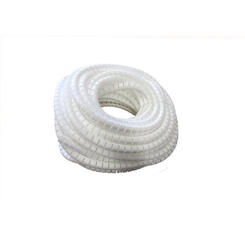 20mm White PolyWrap Protection Tubing for Cables 360 Degree Flexibility ...