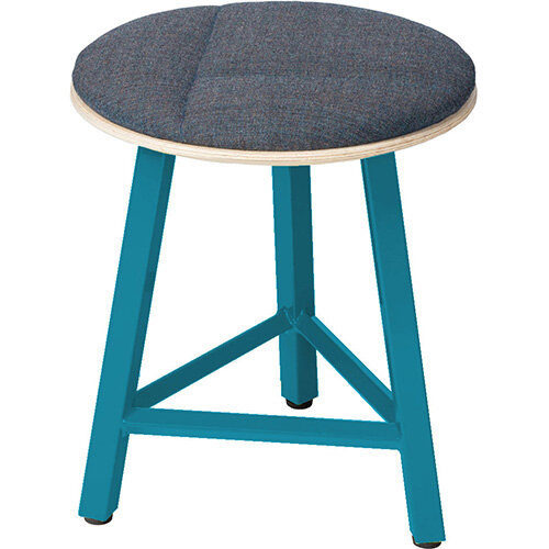 Frovi RELIC Low Stool Fabric Upholstered Seat With Painted Steel Frame ...