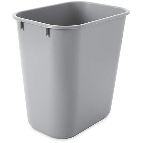 Rubbermaid 12.9L Rectangular Waste Basket Grey - Hunt Office Ireland