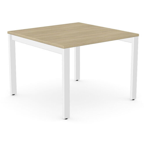 Switch One Piece Square Table with Open Leg 1000x1000mm With Urban Oak ...