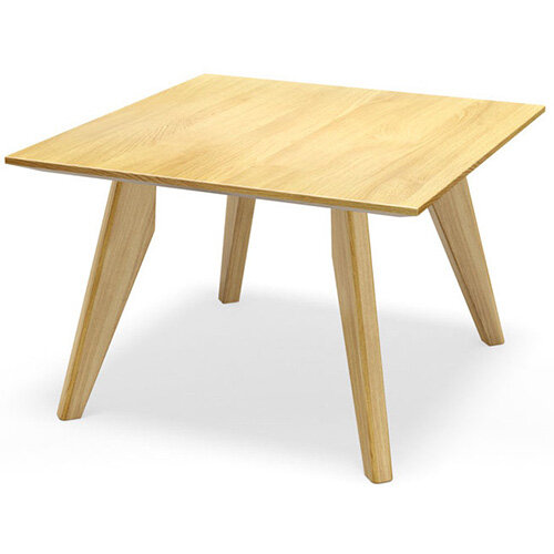 Frovi SCANDI Square Coffee Table With Natural Oak Frame ...