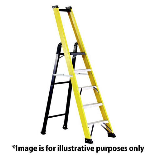 Smart 1 Fiberglass Single Sided Platform Ladder - 10 Step - a durable ...