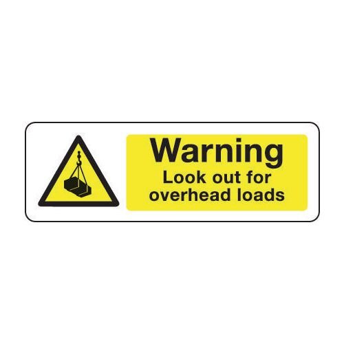 Sign Warning Look Out For Overhead 400x600 Aluminium - Hunt Office Ireland