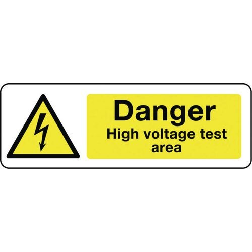 Danger High Voltage Testing