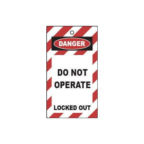 Lockout Tags Do Not Operate Locked Out Double Sided 10 Pack - Hunt ...