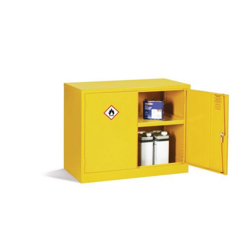 Dangerous Substance Cabinet Supplied With Ghs Labelling. One Adjustable ...