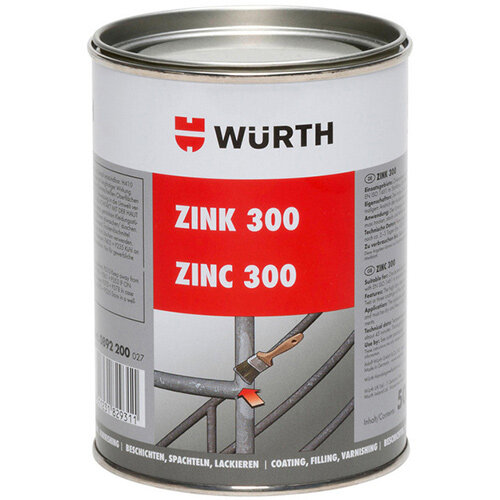 Wurth Anti-corrosion Varnish Zinc 300 - CORRPROT-ZN-ZINC300-SPREADABLE ...