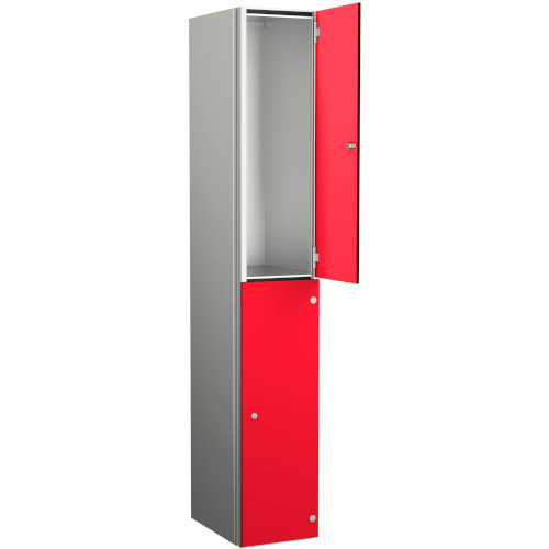 Zenbox Probe Wet Area Aluminium Locker 2 Door Red Height 1800mm x Width ...