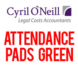 Attendance Pads Green - Hunt Office Ireland