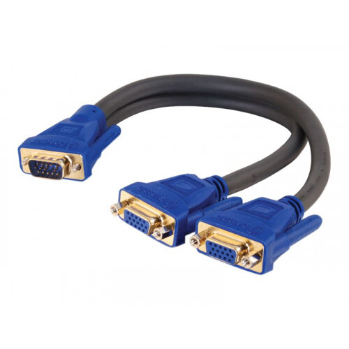 C2G Ultima SXGA Monitor Y-cable - VGA extension cable - HD-15 (M) to HD ...