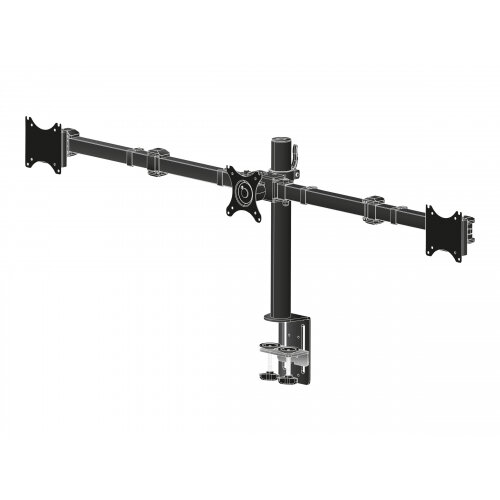Iiyama DS1003C-B1 - Stand for 3 monitors (adjustable arm) - black ...